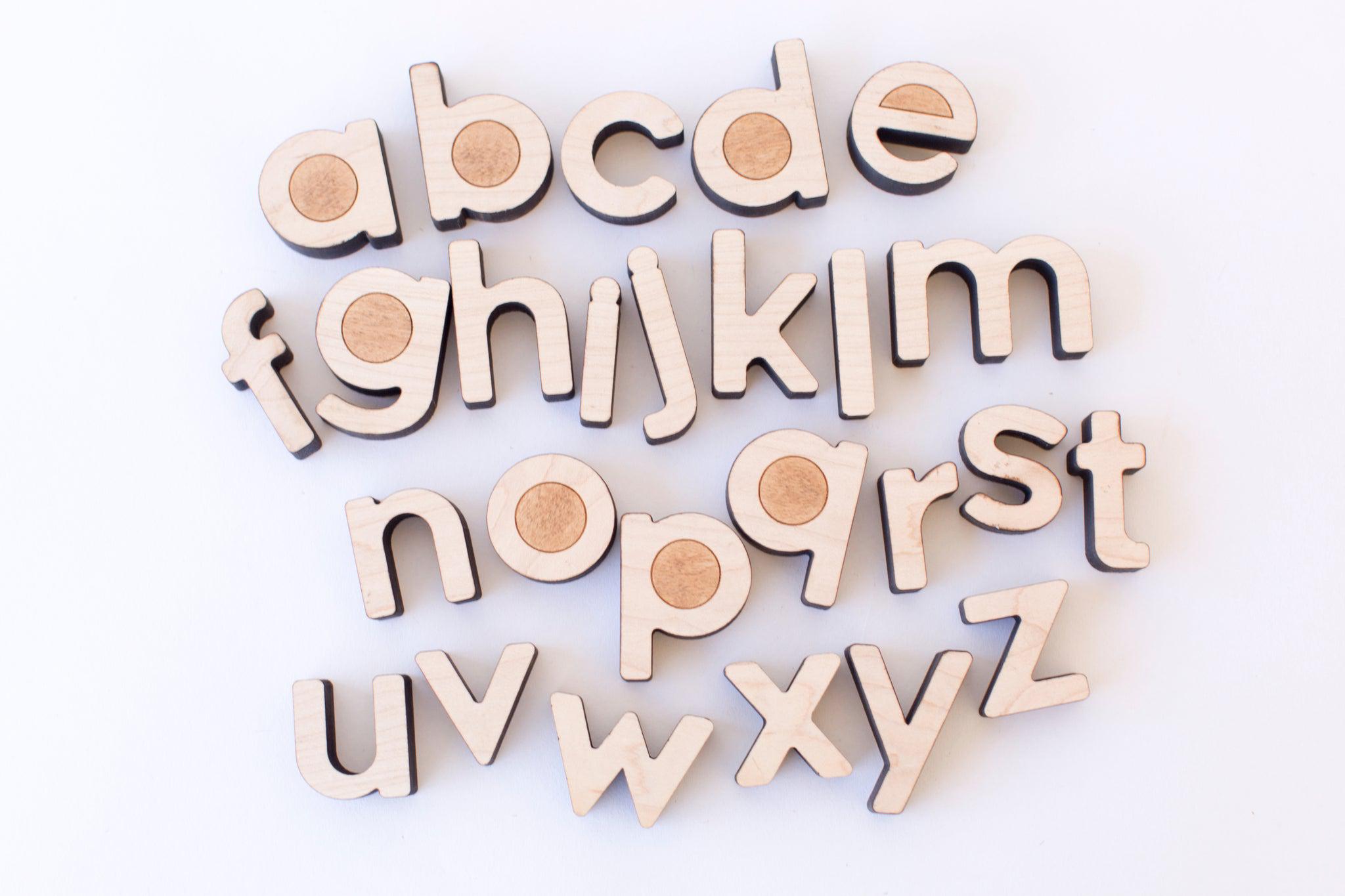 Handmade Children Puzzle In Wood Lowercase Alphabet I Mili & Lilies ...